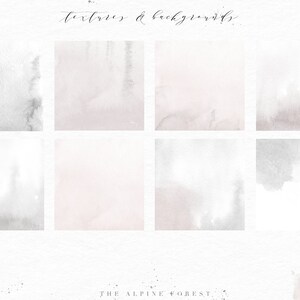 Alpine Forest - Watercolor Alphabet & Animal Elements - Frames ...