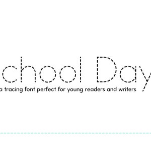 School Fonts Bundle - Tracing Fonts, Handwriting Lines Fonts, Cricut ...