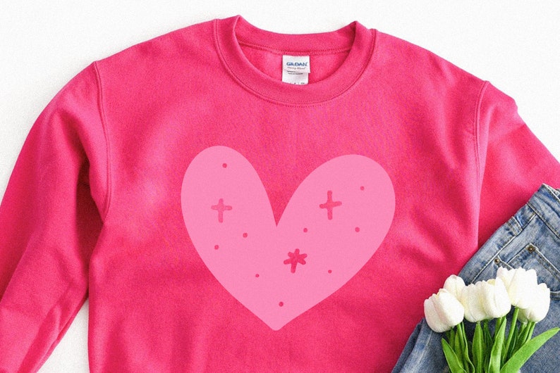 All the Hearts Doodle Font - Hearts Font, Fonts for Cricut, Procreate ...