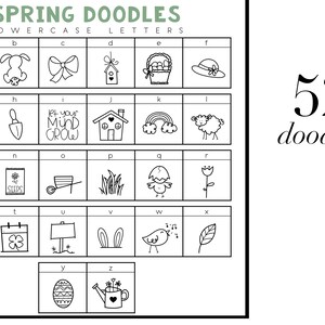 Spring Fling - A Hand-drawn Doodle Font - Spring Doodles - TTF - Etsy