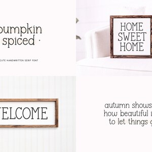 Fall Font Bundle - Handwritten Fonts, Cricut Font Bundle, Farmhouse ...