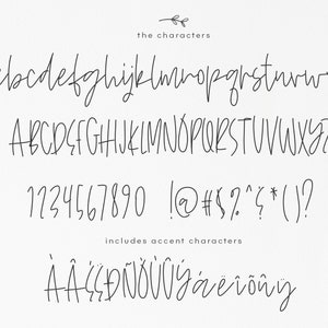 Wildflowers Font A Handwritten Script Font, Modern Calligraphy - Etsy