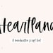 Heartland Font Handwritten Script Font Cricut Fonts - Etsy