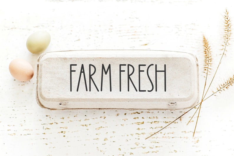 Rustic Ranch Font Tall Farmhouse Font Handwritten Font - Etsy