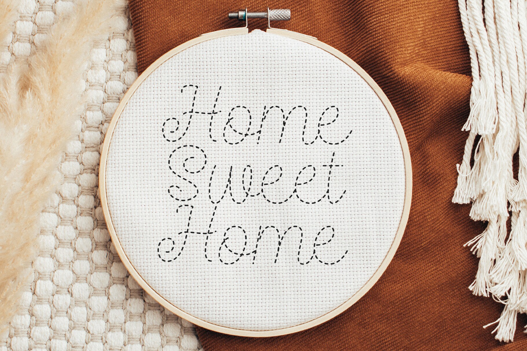 Love Stitch Font - Stitched Font, FAUX Embroidery Font, Stitching Font ...