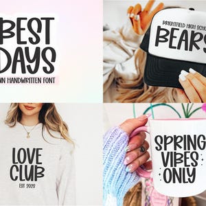 Font Bundle - Cricut Font, Cute Fonts, Cricut Font Bundle, Script Fonts ...