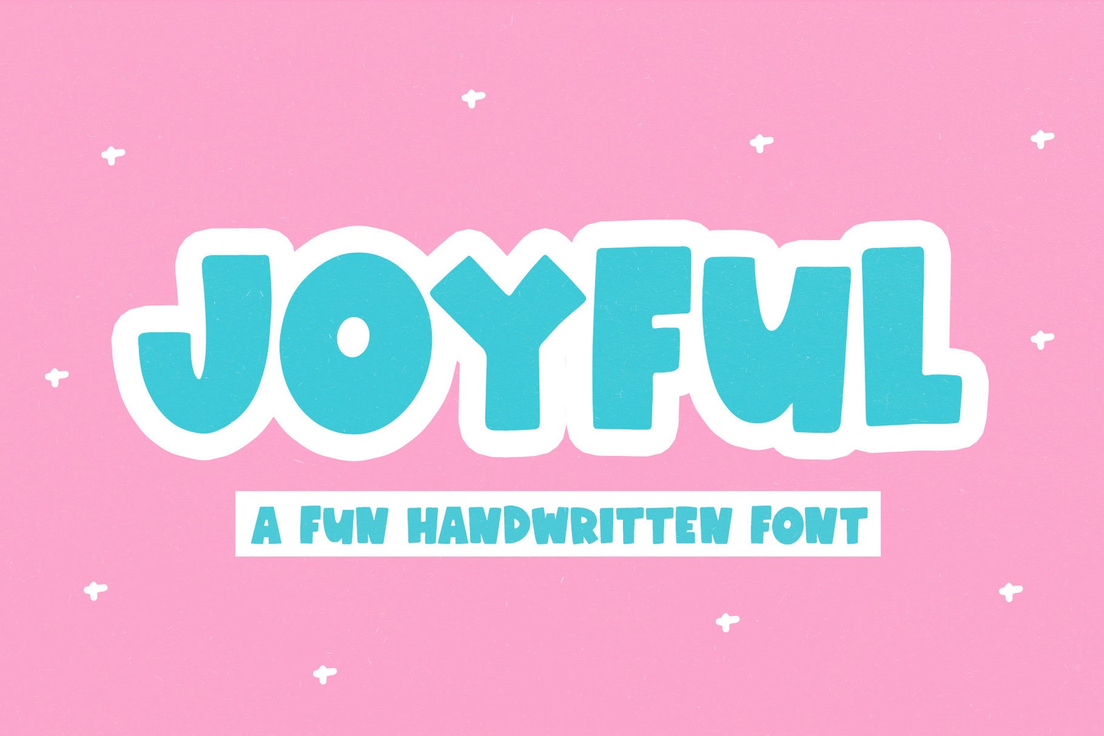 Joyful Font - Bold Handwritten Font, Bubbly Font, Cricut Fonts, Teacher ...