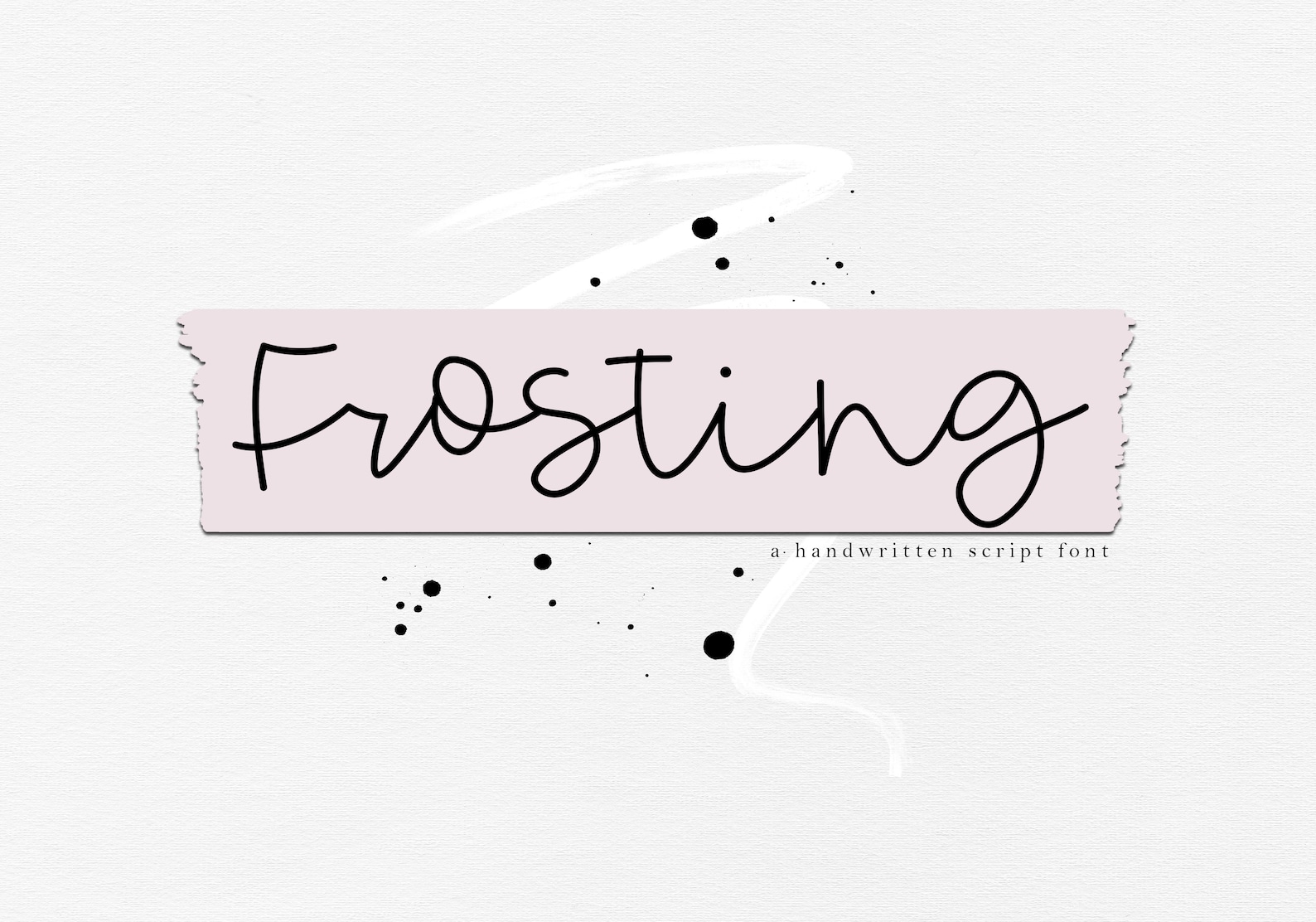 Frosting Handwritten Script Font TTF / OTF | Etsy