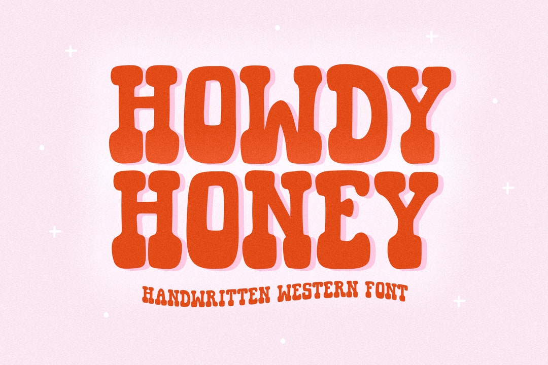 Howdy Honey Font - Western Font, Country Font, Cricut Font, Retro Font ...