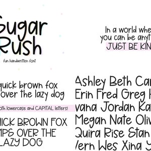 Font Bundle - Cute Fonts, Handwriting Fonts, Cricut Font Bundle ...