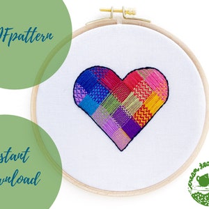PDF PATTERN BUNDLE, 3 Modern Colourful Embroidery Patterns, 25% Off ...