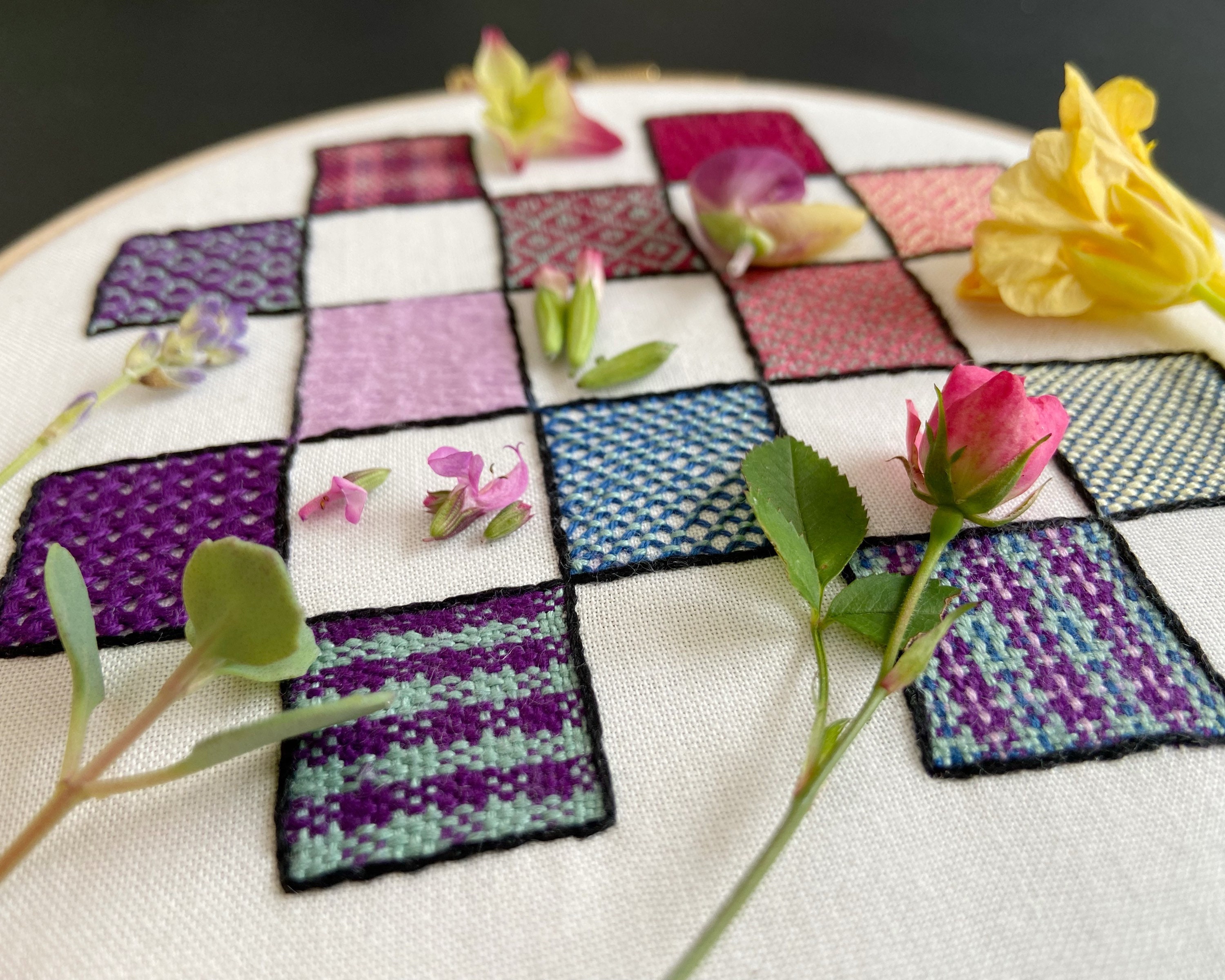 Embroidery Pattern Texture Sampler PDF Pattern and Tutorial - Etsy