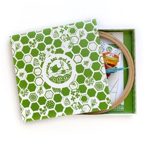 Woven Star Embroidery Kit, Colourful Rainbow Modern Hoop Art, Hand ...