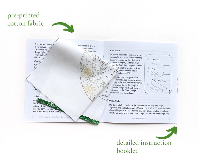 Fabric Pack and Embroidery Pattern Instruction Booklet, Interior Design ...