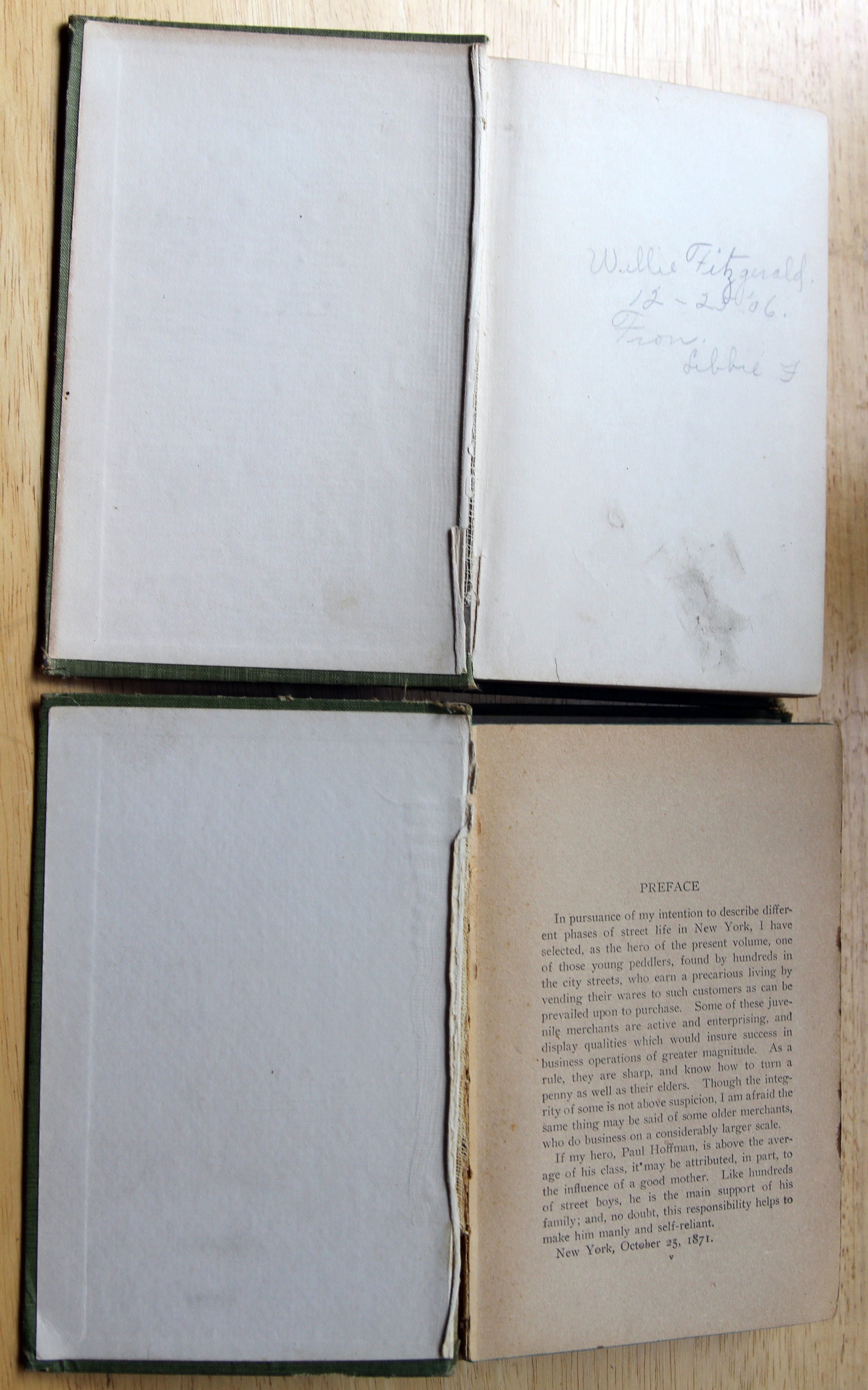 1910s TWO Horatio Alger Jr. Books Risen in the Ranks and Paul the ...