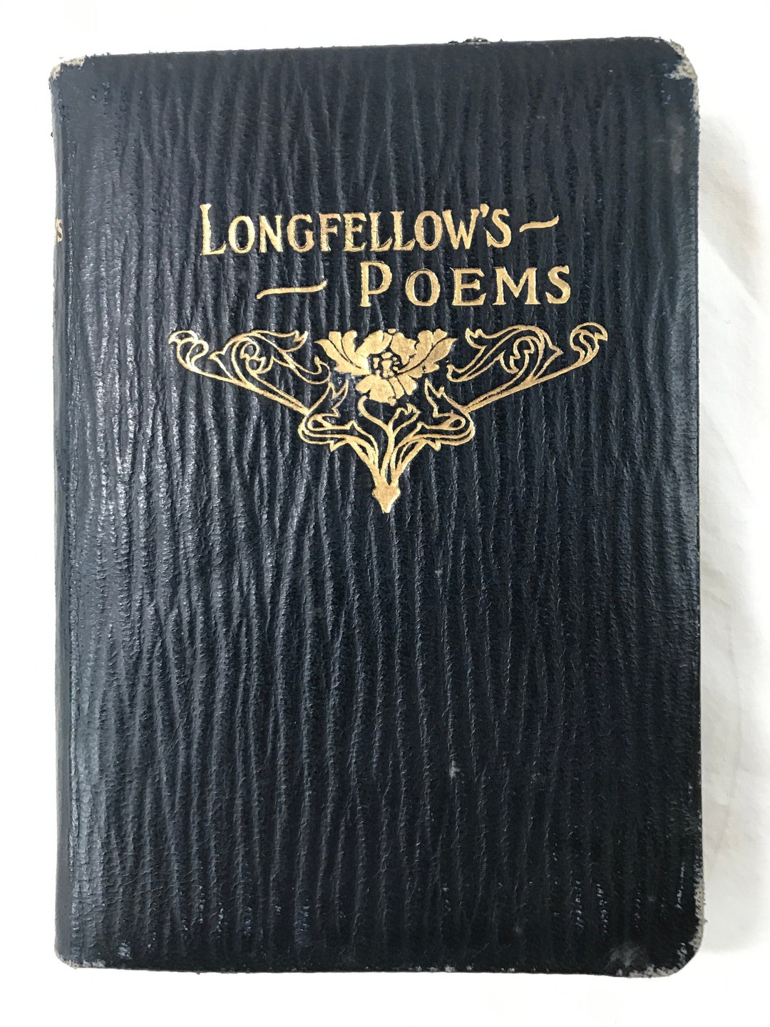Circa 1899 Longfellow's Poems Leather Bound Hardcover Antique Book - Etsy