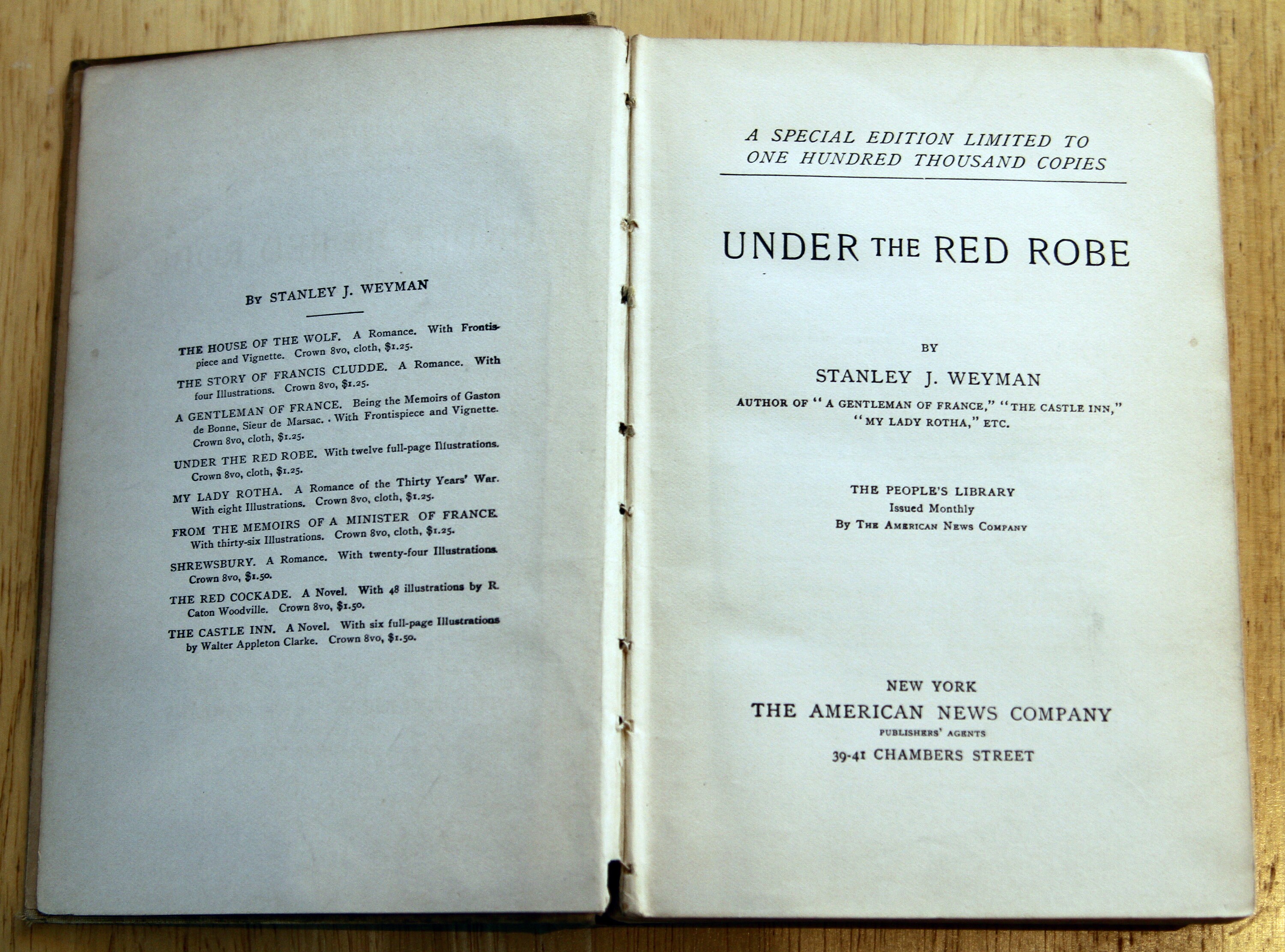 Buy 1894 Under the Red Robe by Stanley Weyman Illustrated Hard Cover HC ...