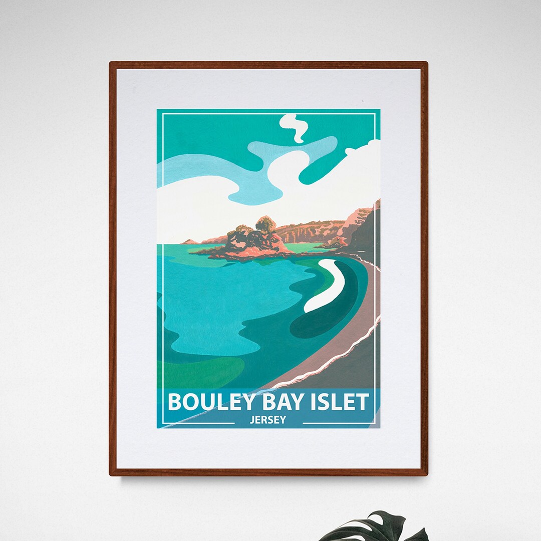 Bouley Bay, Jersey, Art Print, Poster, - Etsy
