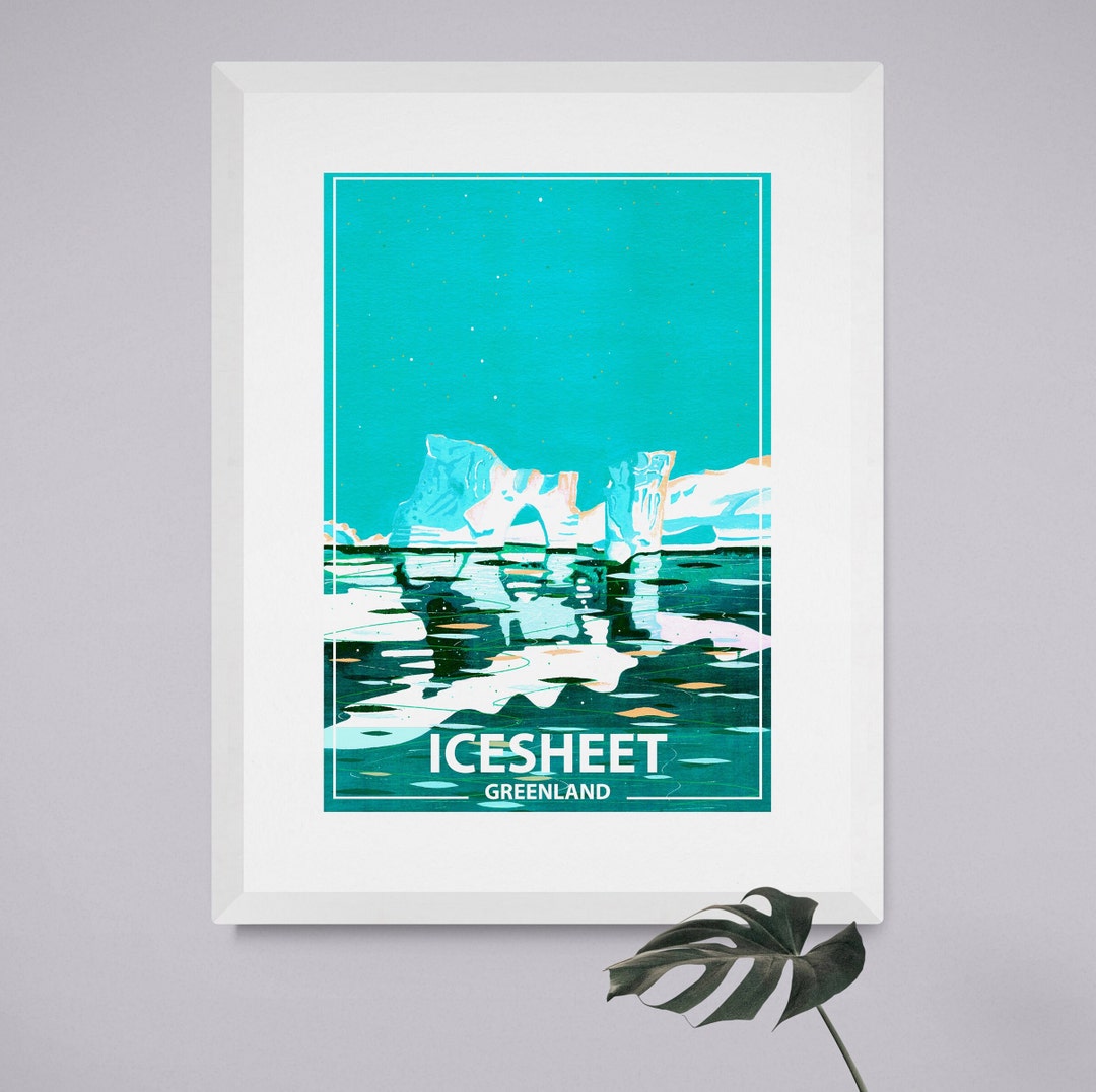 Ice Sheet, Greenland, Iceberg, Climate Change, Seascape, Art, Art Print ...