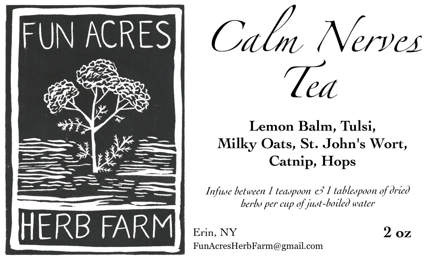 Calm Nerves Herbal Tea Blend - Etsy