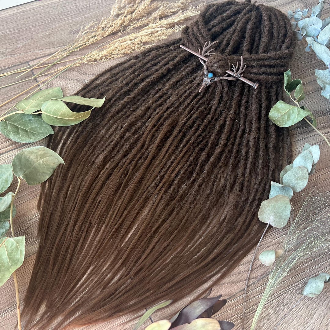 Brown Synthetic Dreadlock Extensions: Crochet SE or DE Faux Locs - Etsy