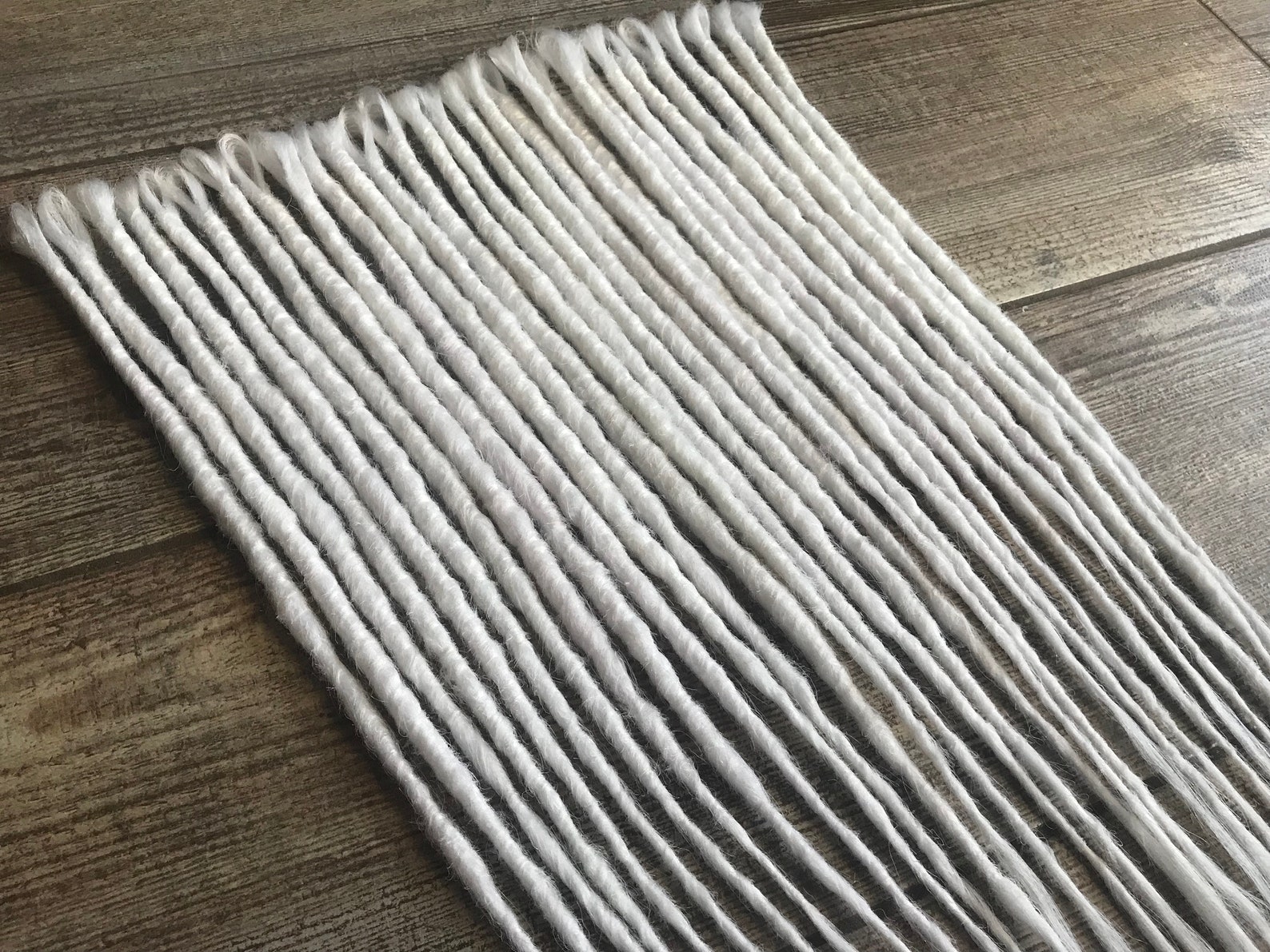 White Synthetic Dreadlock Extensions Double or Single Ended - Etsy