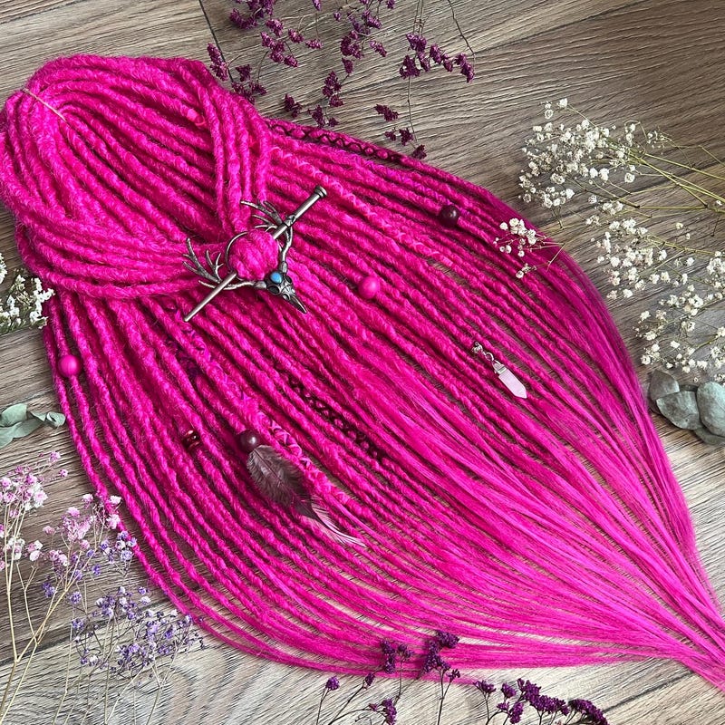 Hot Pink Crochet Locs - Etsy UK