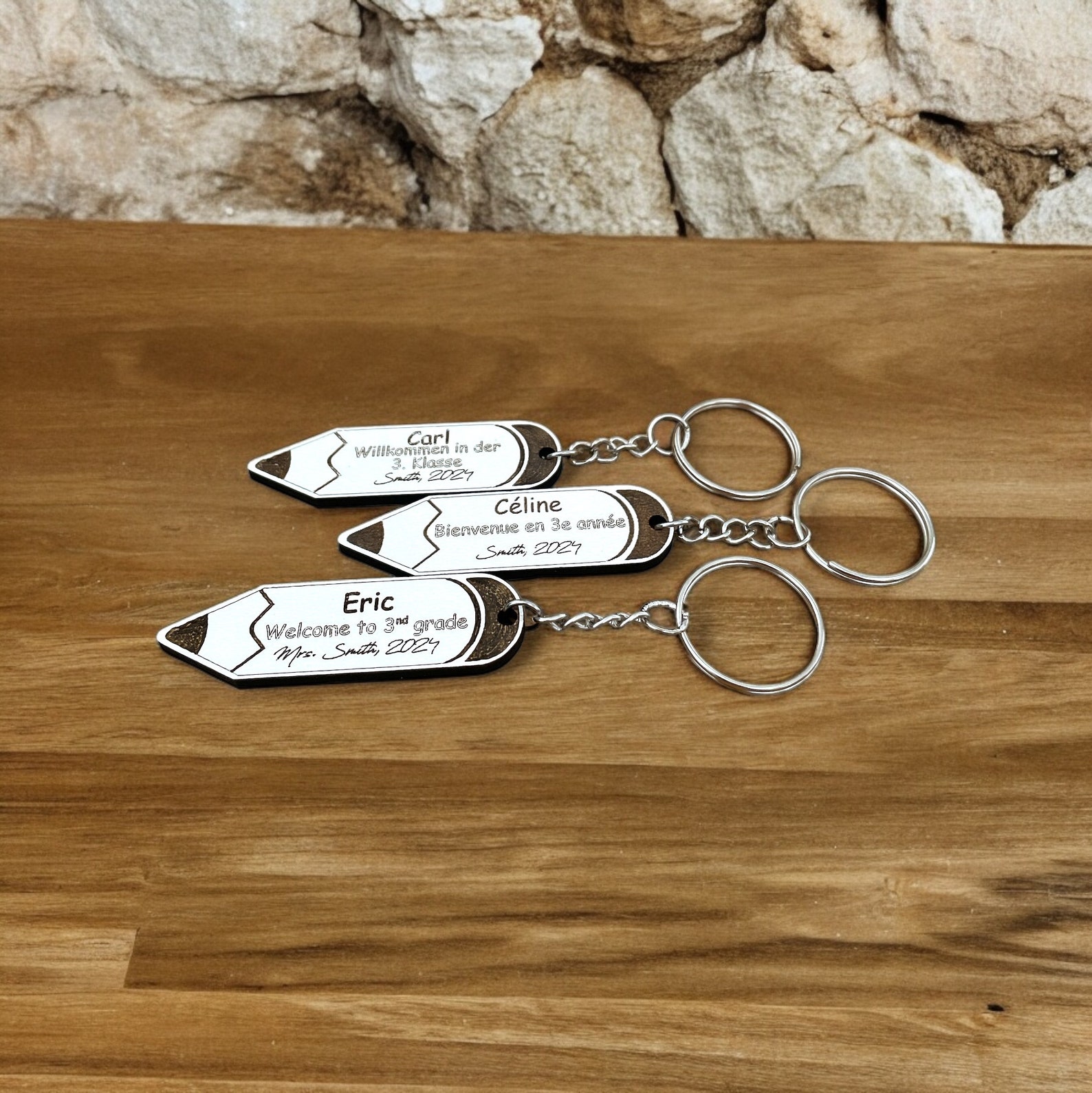 Back to School Keychain Favor Gift for Students, Custom Teacher ...