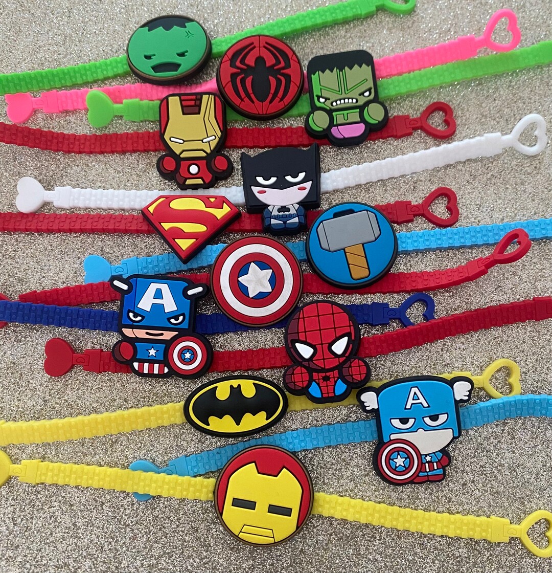 Soft Rubber Avengers Character Bracelets - Etsy