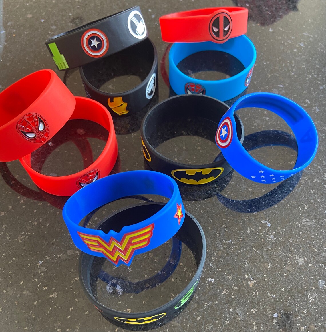Marvel Avengers Rubber Wrist Bands - Etsy