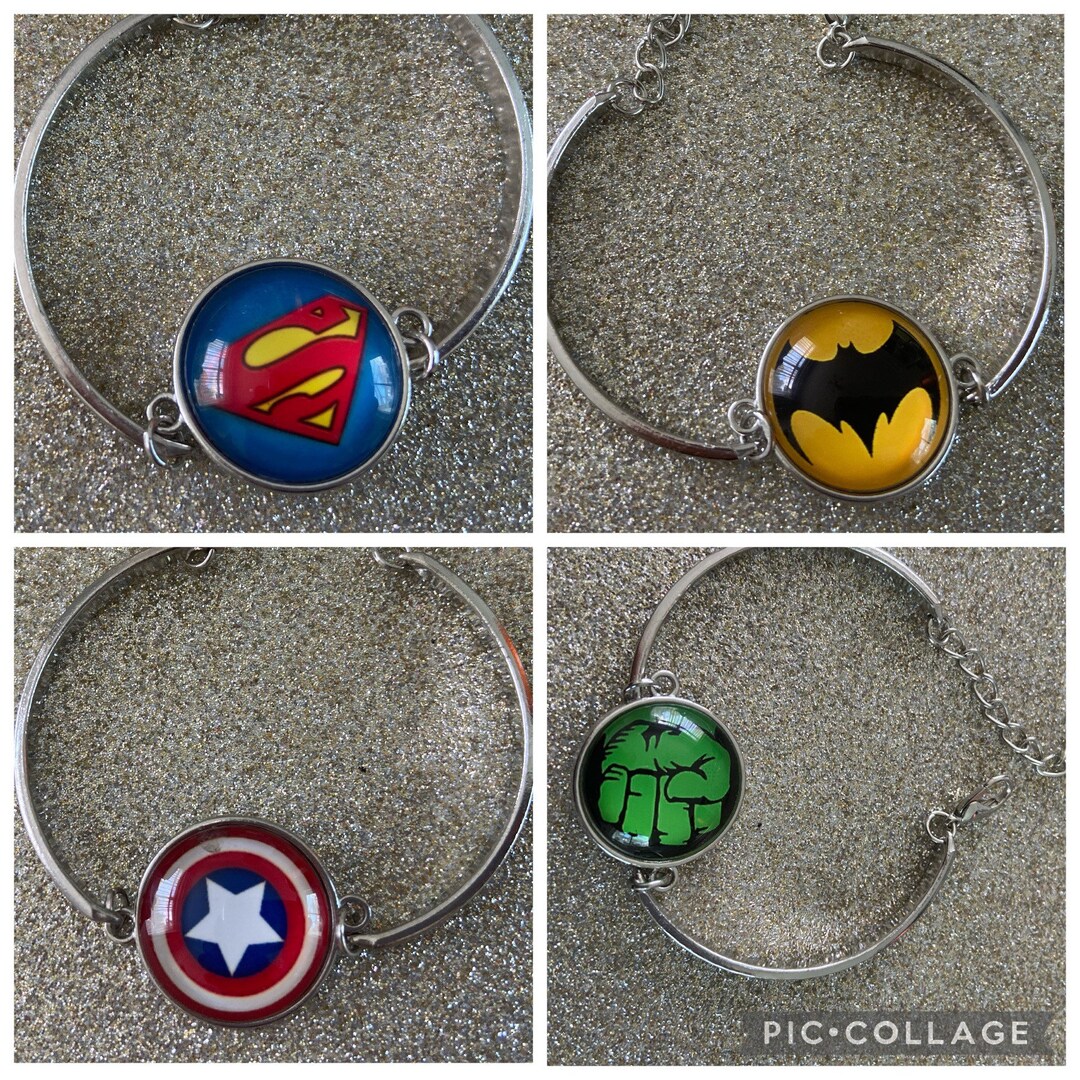 Marvel Avengers Superhero Bracelets - Etsy UK