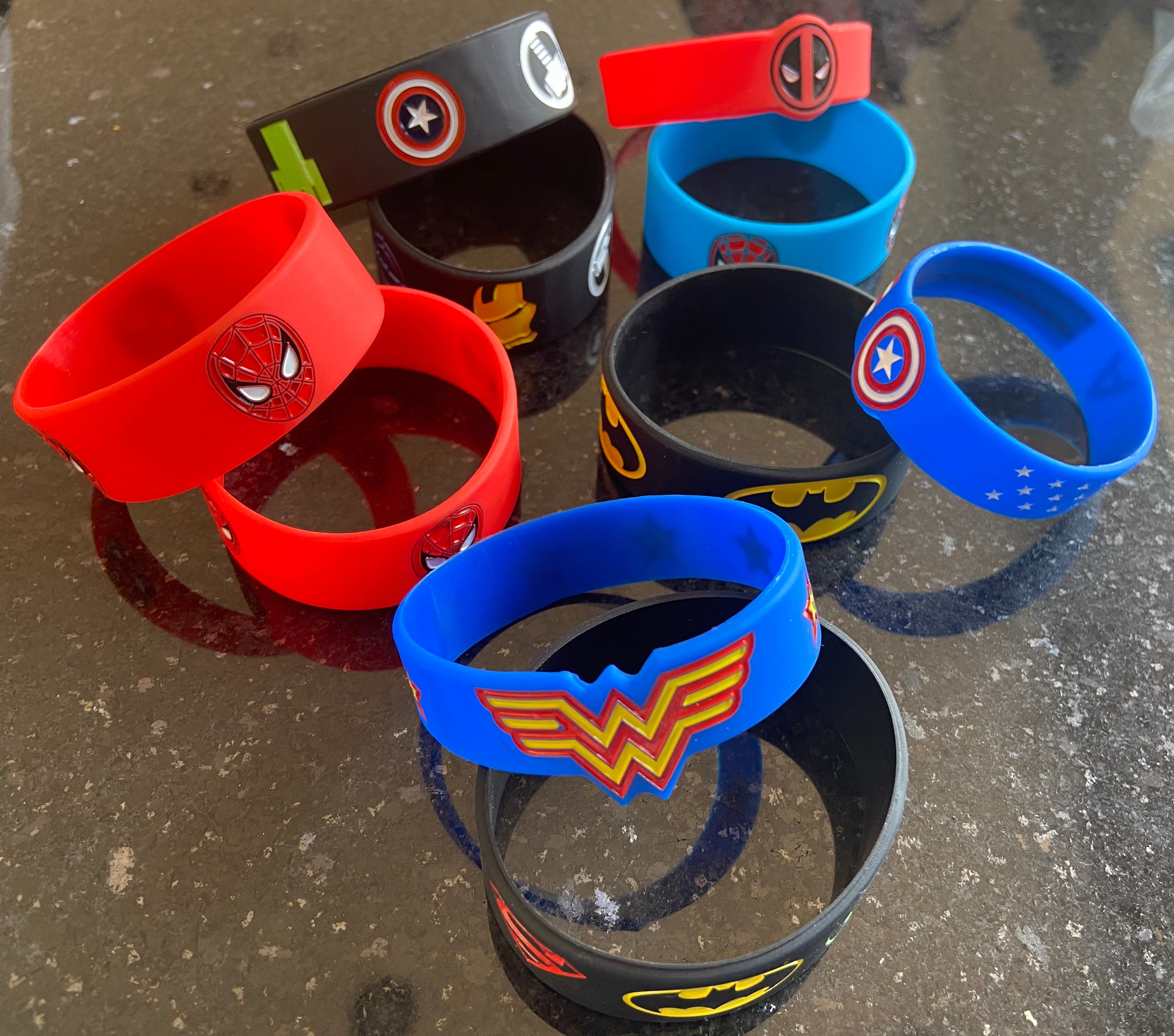 Marvel Avengers Rubber Wrist Bands - Etsy