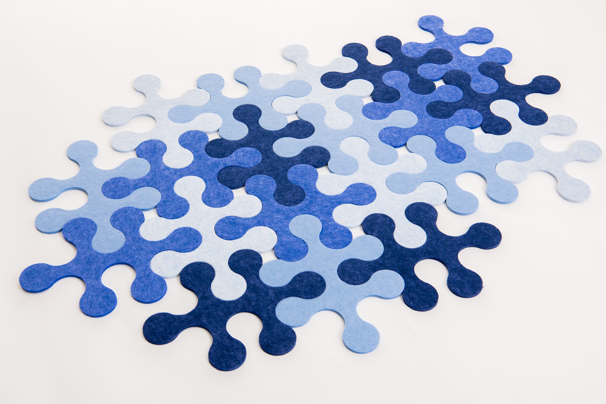 Design puzzle rug Blue color Round shape For children Boys | Etsy