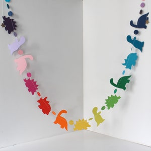 Personalised Dinosaur Happy Birthday Party Bunting | Ombré Dinosaur ...