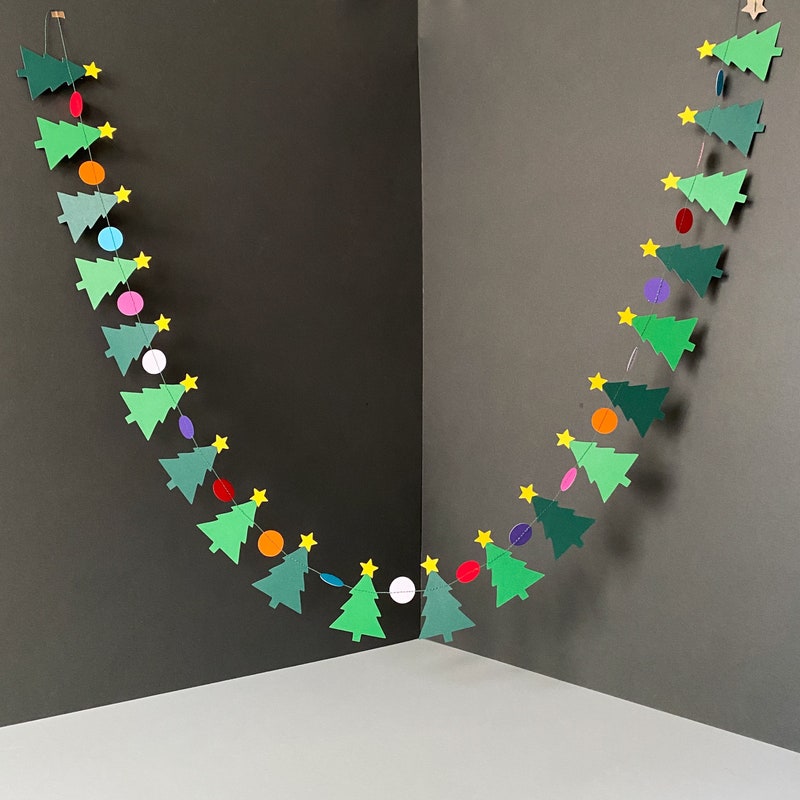 Christmas Paper Garland - Etsy