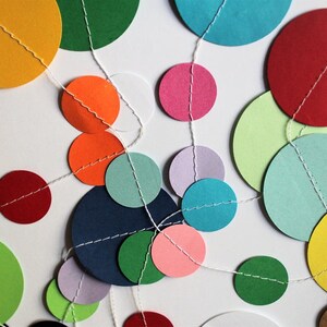 Design Your Own Bespoke Colour Paper Garland. Nursery Garland | Baby ...