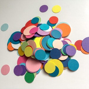 Rainbow Coloured Confetti Dots. Custom Funfetti Table Sprinkles. Pick ...