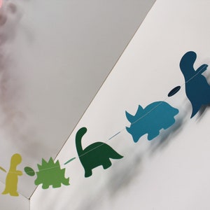Personalised Dinosaur Happy Birthday Party Bunting | Ombré Dinosaur ...