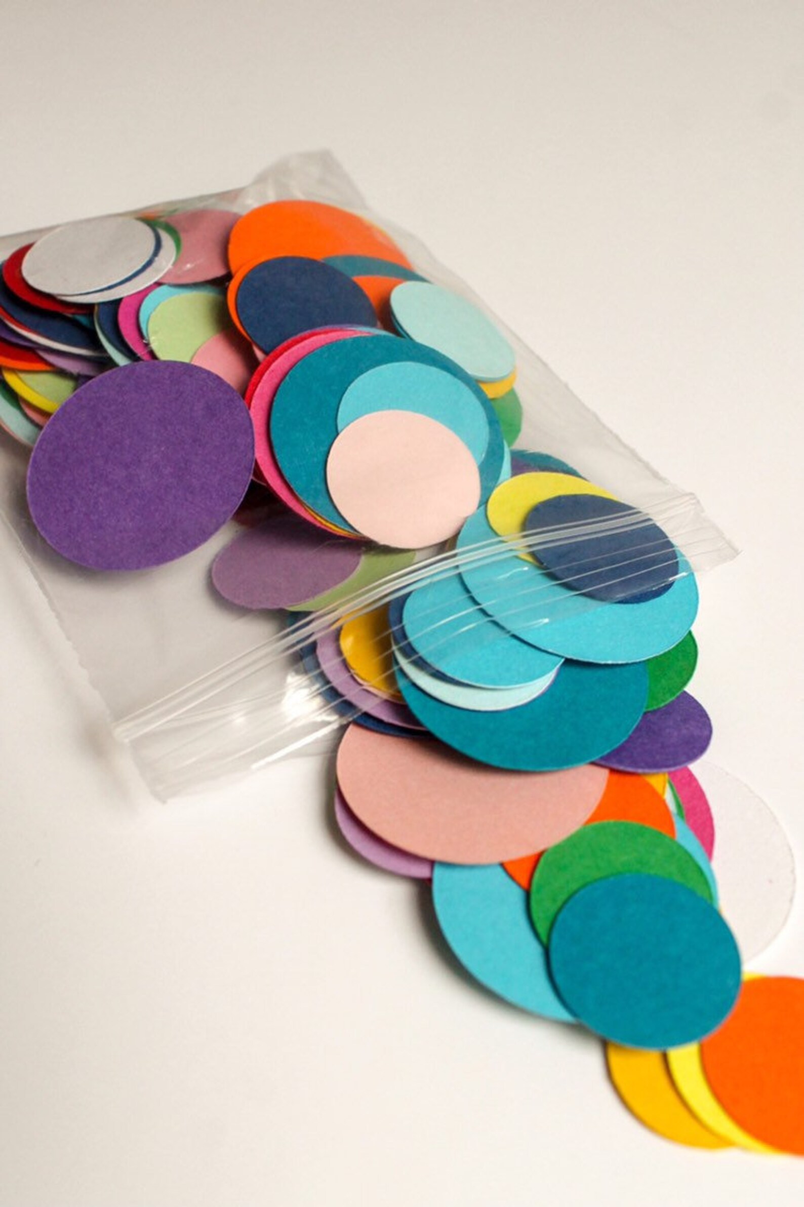 Rainbow Coloured Confetti Dots. Custom Funfetti Table - Etsy