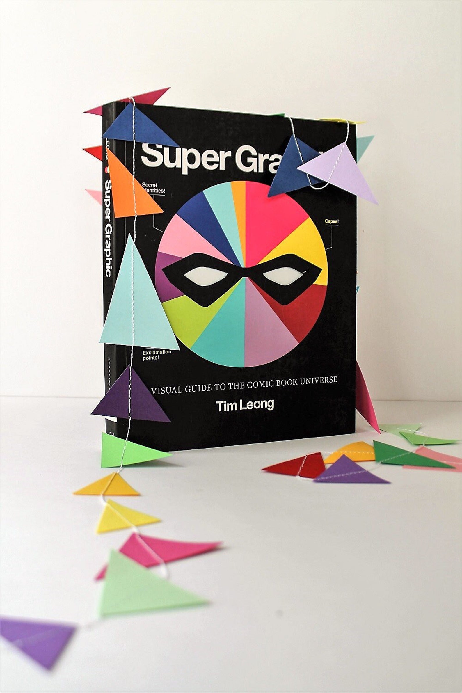 Geometric Triangle Rainbow Coloured Paper Garland. Nursery - Etsy UK