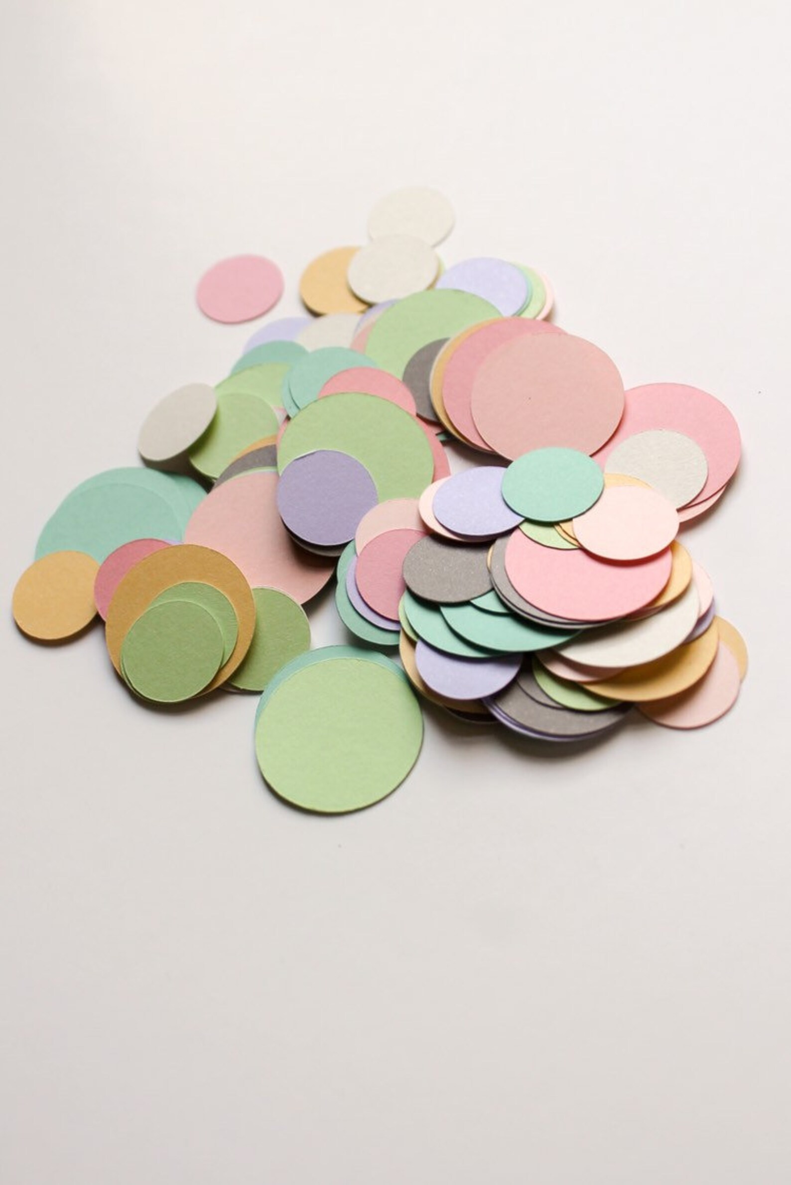 Pastel Coloured Confetti Dots. Custom Funfetti Table - Etsy