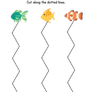 Scissor Skills Worksheets: Cutting Practice Pages for Kids (printable ...