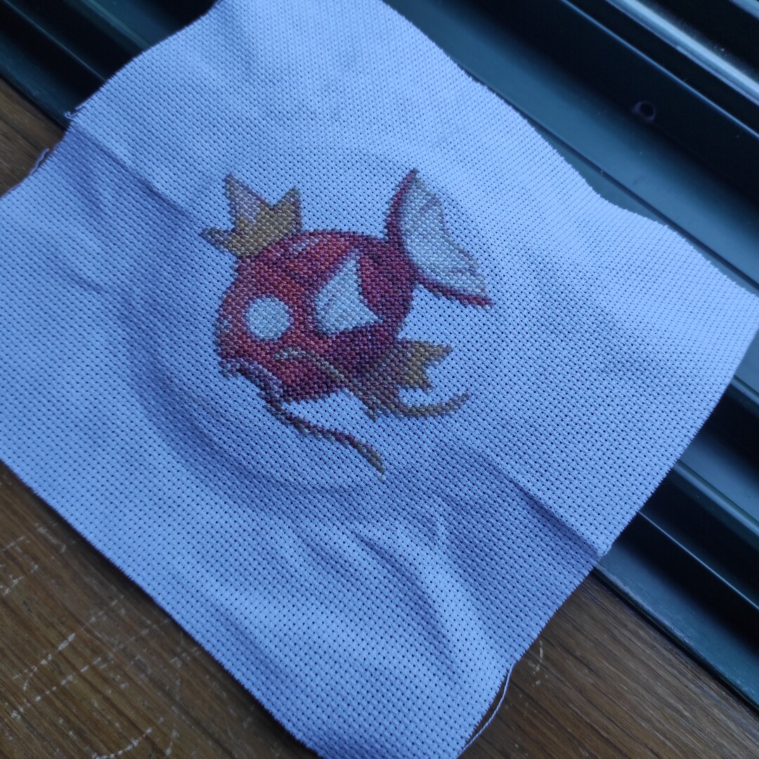 Magikarp Generation 1 Pokemon Cross Stitch Cute Gift for Her/him - Etsy