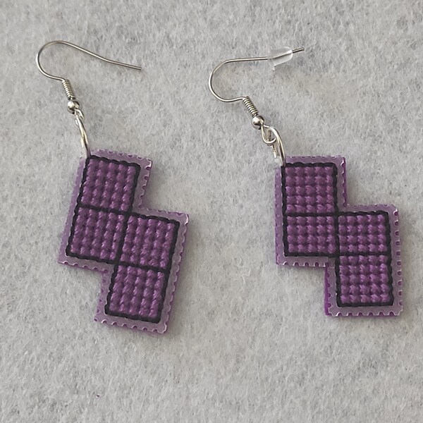 Tetris Earrings - Etsy