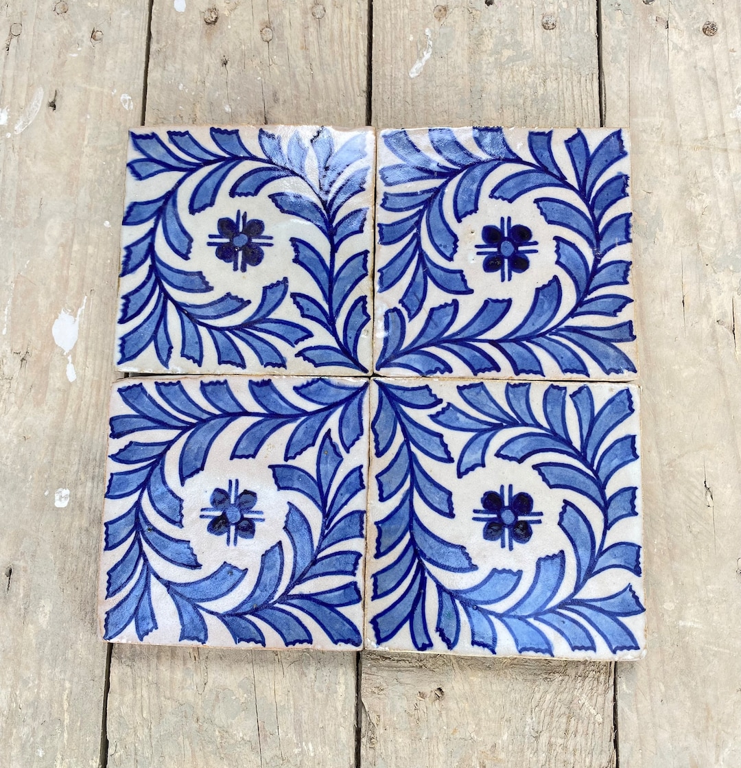 Authentic Handmade Moroccan Tiles: Hand-painted Beauty for Your Home - Etsy
