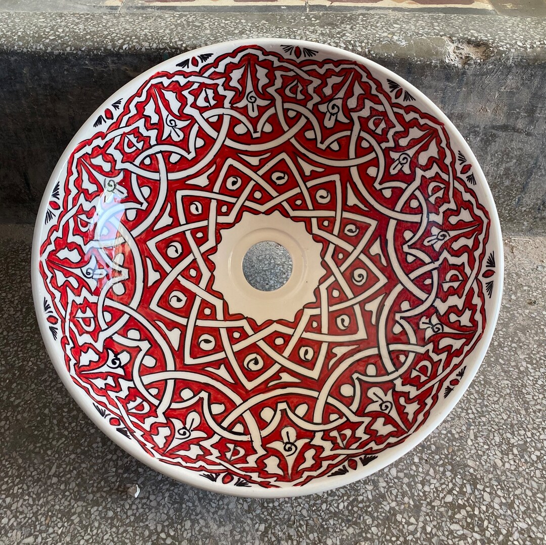 Handcrafted Moroccan Ceramic Sink: Elevate Your Bathroom Décor With ...