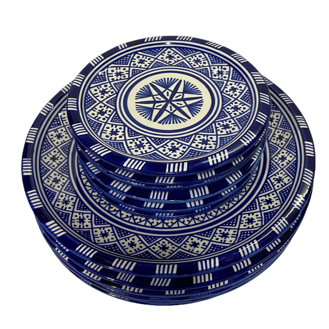 Handmade and Hand-painted Moroccan Ceramic Plates, Moroccan Handmade ...