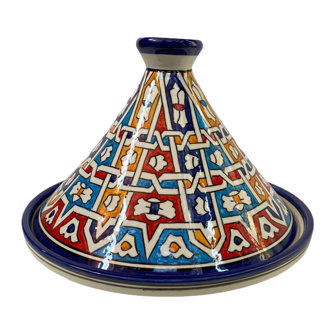 Handmade and Hand Painted Fes Ceramic Tagine Dish / Moroccan Tagine ...