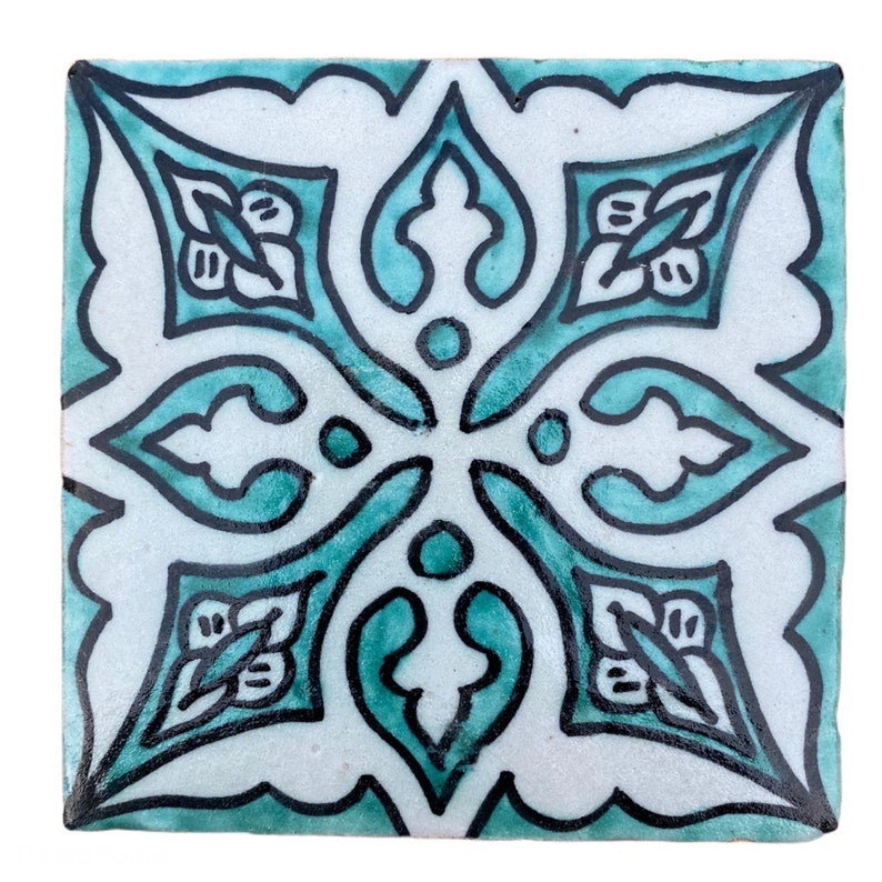 Moroccan Tiles / Zellige / Moroccan Tiles Handmade and Hand Painted. - Etsy