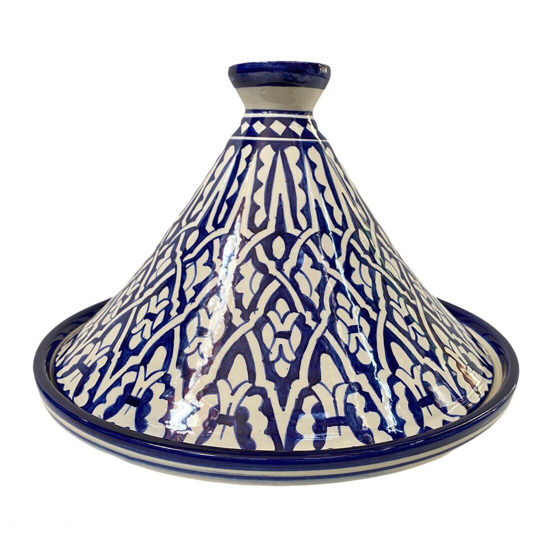 Handmade and Hand Painted Fes Ceramic Tagine Dish / Moroccan Tagine ...